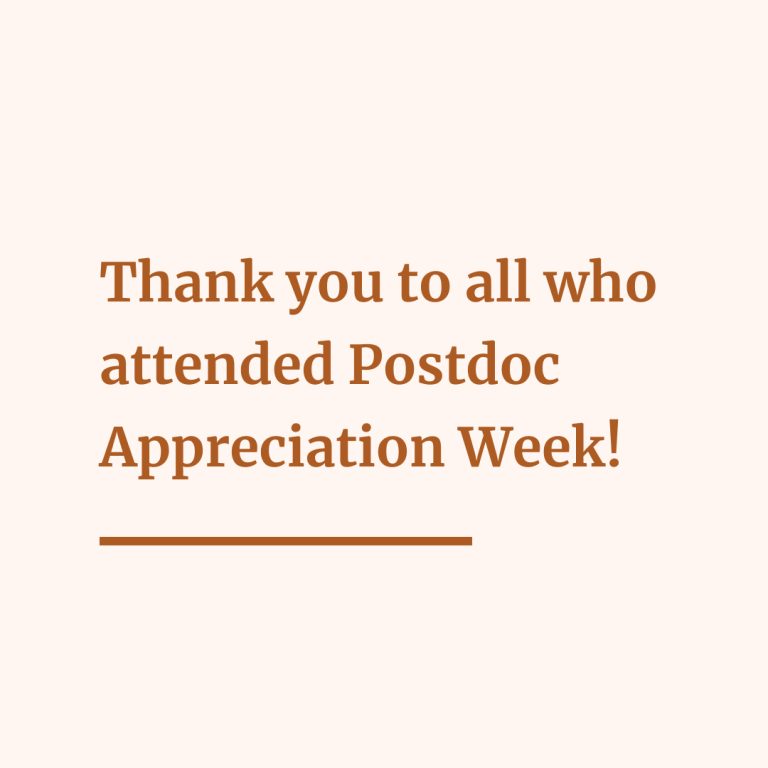 Postdoc Appreciation Week Highlights | The Graduate School